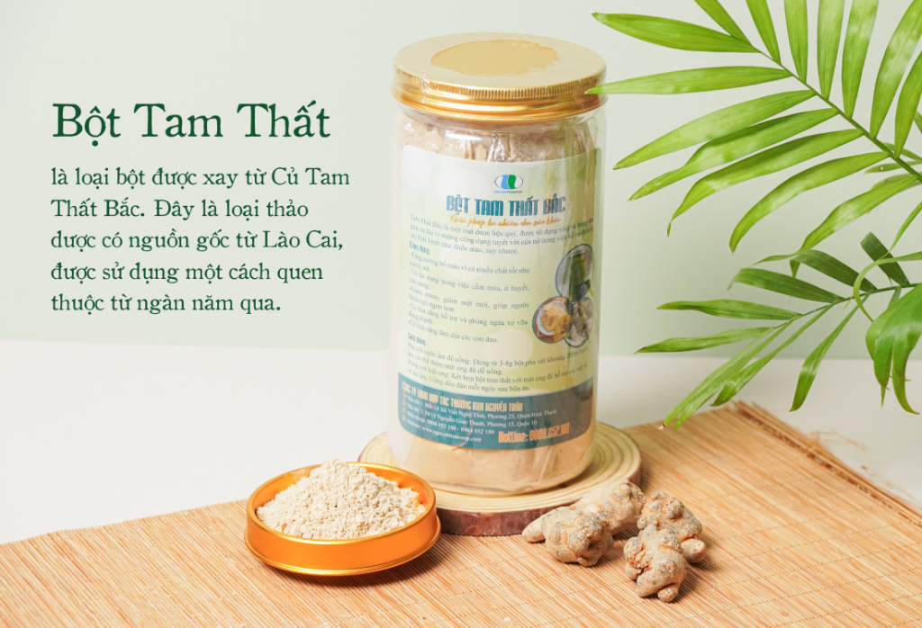 Giá bán và địa chỉ mua Bột Tam Thất bắc TPHCM và Hà Nội